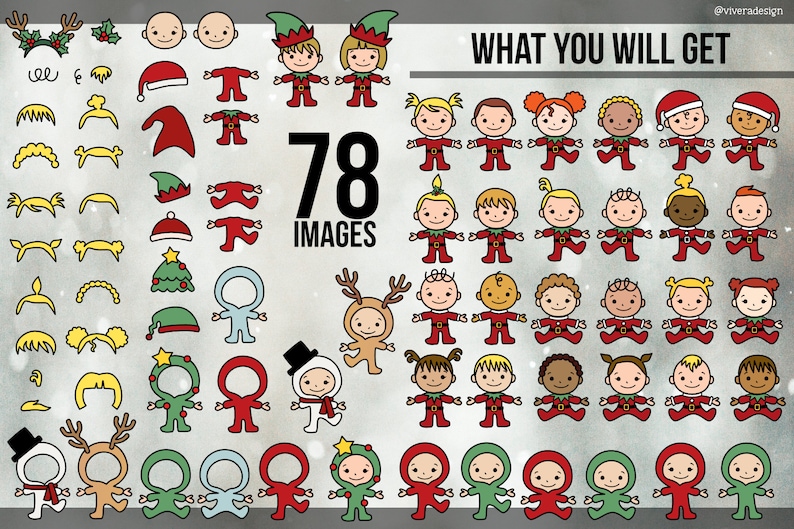 Family Stick Figure Vector Creative Clipart Christmas Babies - Etsy