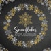 Gold Silver Snowflakes Frames and Cliparts Digital Snowflake - Etsy
