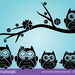 Instant Download Love Owl in Solid Black Digital Clip Art - Etsy