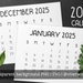 2023 Calendar Clip Art in Fancy Handwritten Font SVG PNG Instant ...