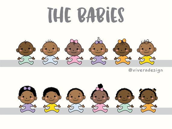 Black Stick Figure Children