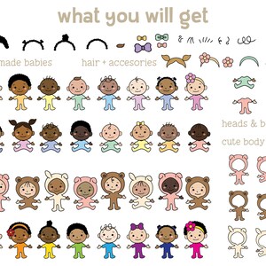 Baby Stick Figures SVG | PNG | PDF - Line Art - Vector Creative Pack ...