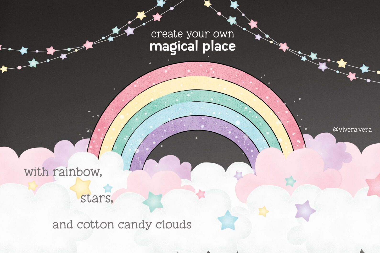 Dreamy Unicorns Digital Cliparts Pastel Watercolor - Etsy