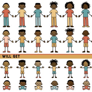 American African Family Stick Figures SVG | PDF | EPS - Line Art ...