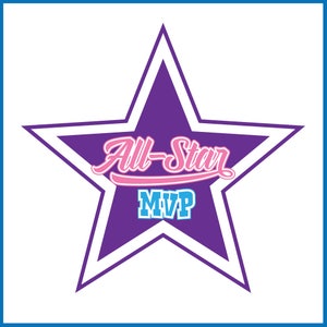 Digital Clip Art - All-star, MVP, and Stars Cliparts - SVG | PNG ...