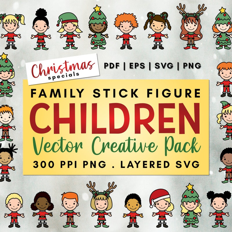 Stick Figure Elves - Etsy