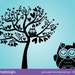 Instant Download - Love Owl in Solid Black - Digital Clip Art - PNG ...