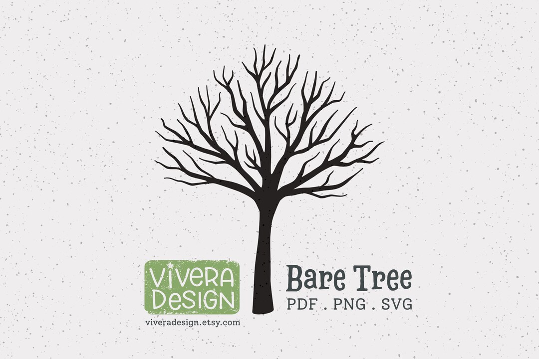 Bare Tree - Printable PDF | PNG | SVG - Tree With No Leaves - Winter ...