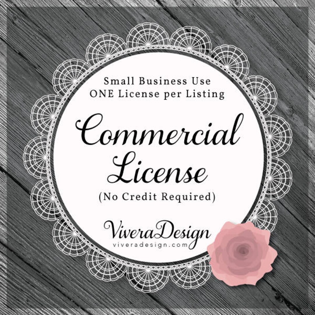 Commercial License: Clipart Graphics, Small Business Use (no-credit ...