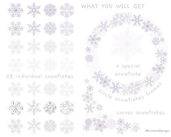 Silver Snowflake Frame