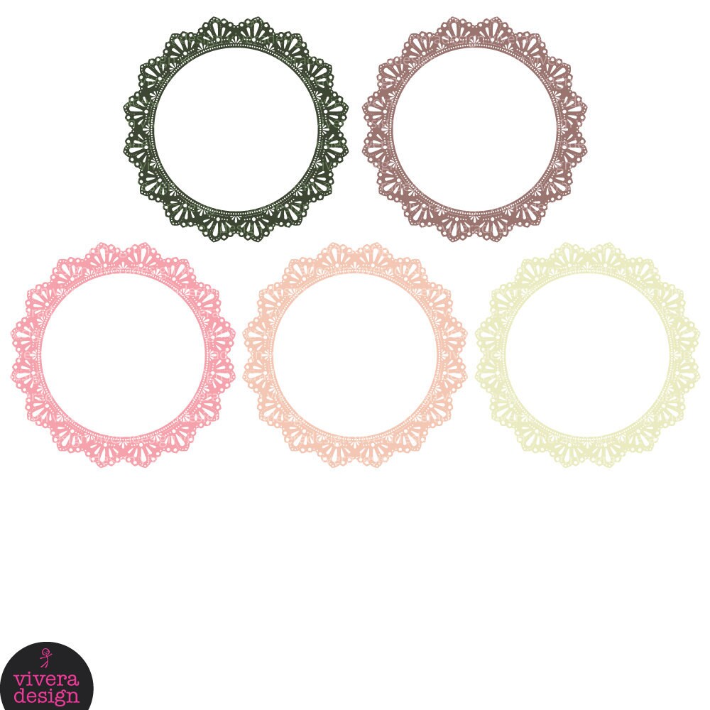 Circle Frames - Elegant Lace - Lovers' Lullaby - Etsy