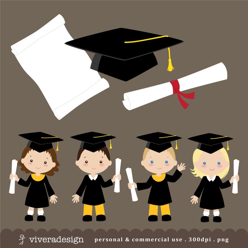 Graduation Clip Art - Etsy