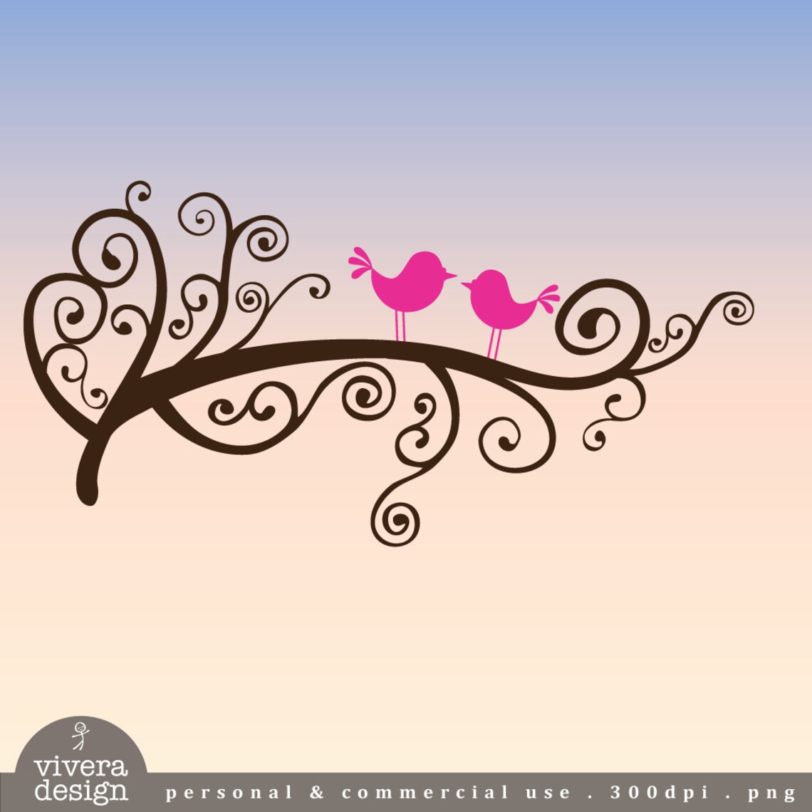 Whimsical Tree Clip Art the Dreamy Tree | Etsy