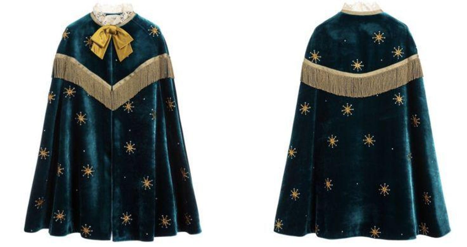 Bespoke Vintage Starry Night Velvet Cape Celestial-inspired Cloak 18th Century Rococo Styled ...