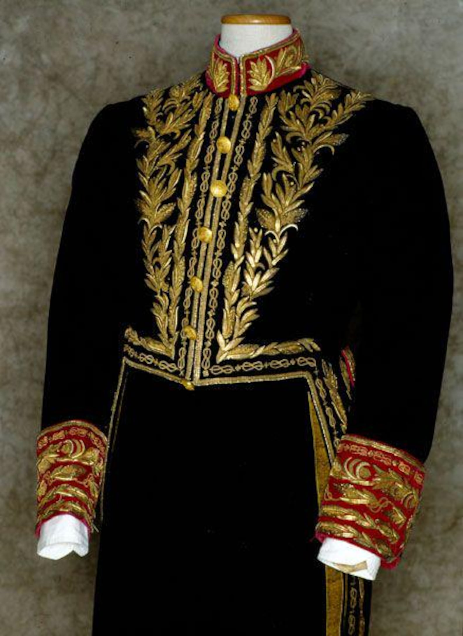 French Diplomatic Court Uniform, Gold Embroidered Tailcoat & Trousers ...