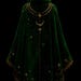 Custom Starry Night Cloak Golden Embroidery Velvet Cape Celestial ...