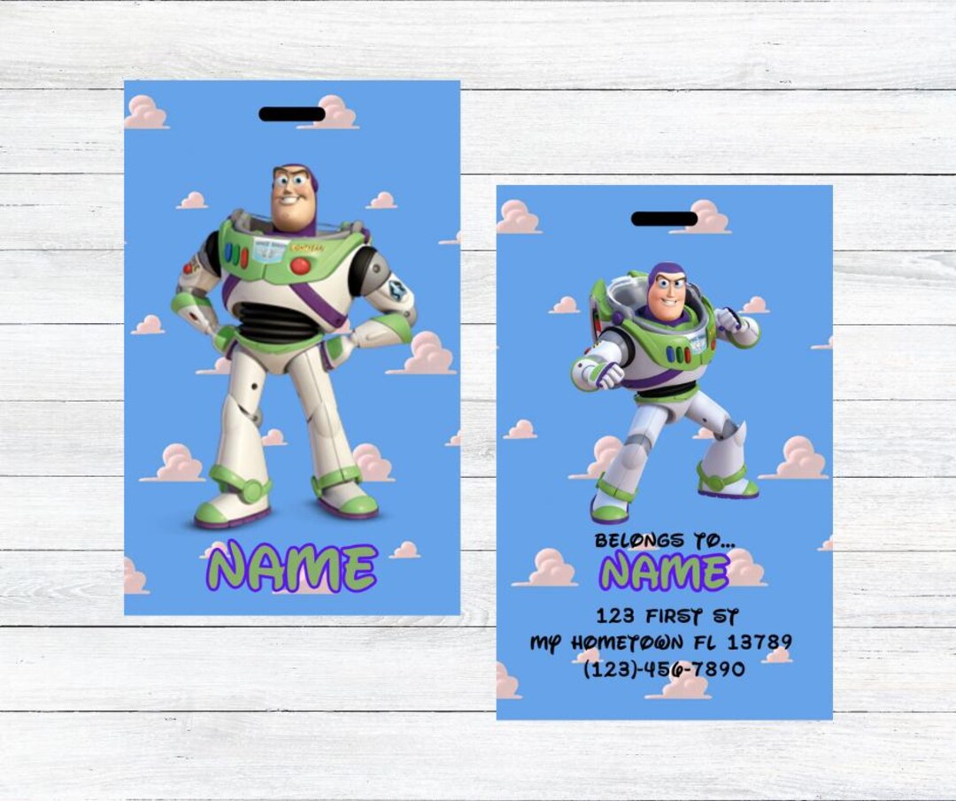 Buzz Lightyear Custom Luggage Tag - Etsy