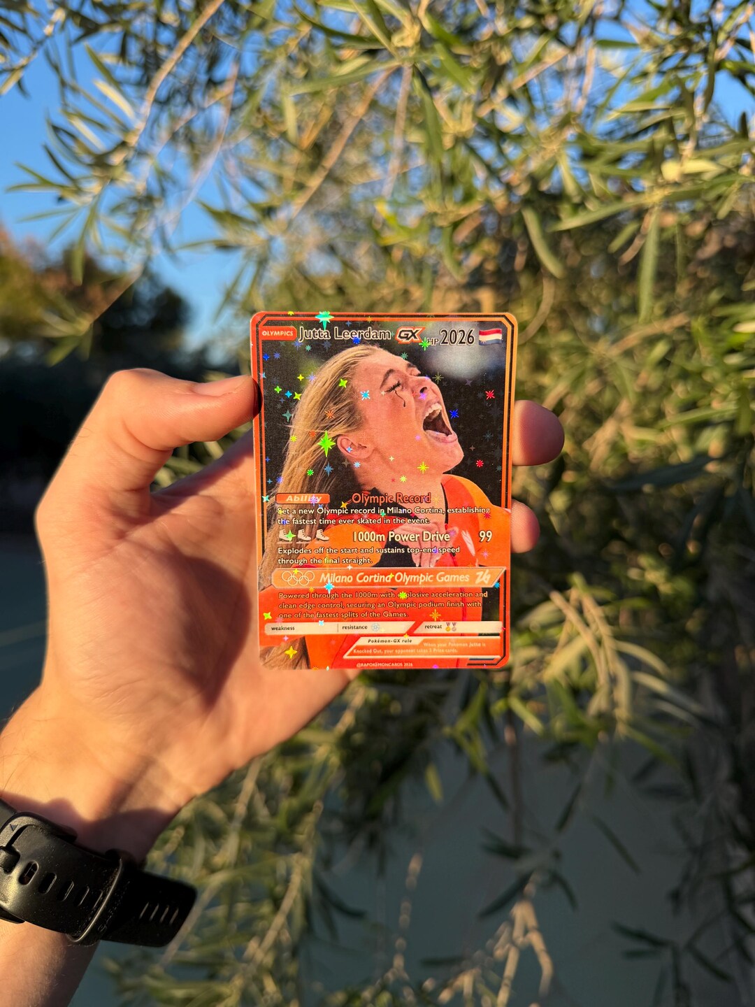 Pokémon Style Card Jutta Leerdam Milano Cortina 2026 Olympic Winter ...