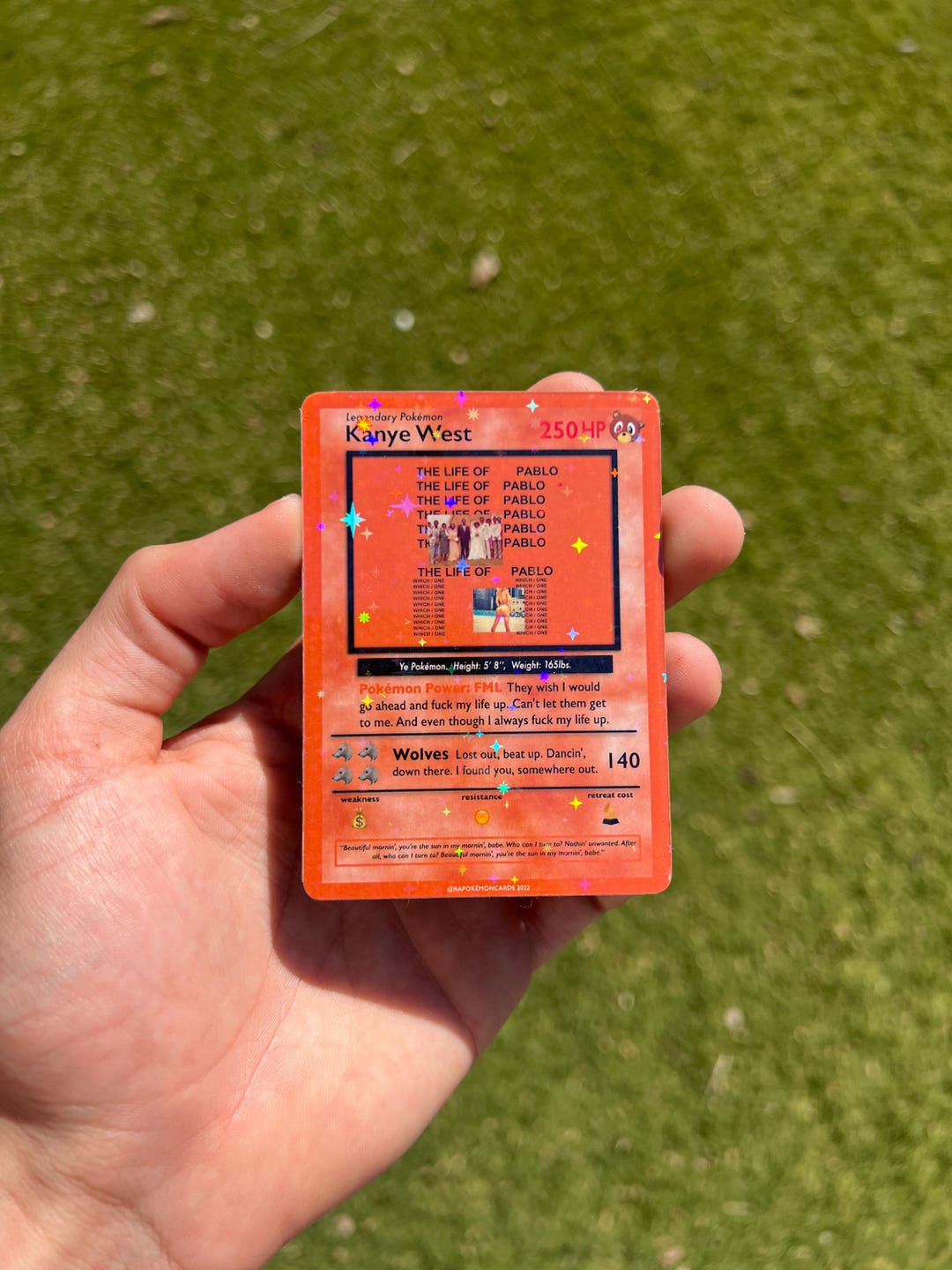 Ye Kanye West the Life of Pablo Pokémon Style Card OG - Etsy