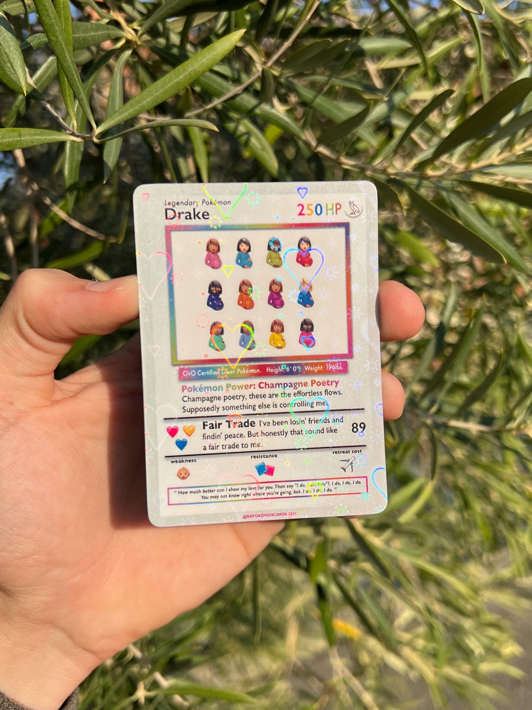 Drake CLB Certified Lover Boy Pokémon Style Card - Etsy