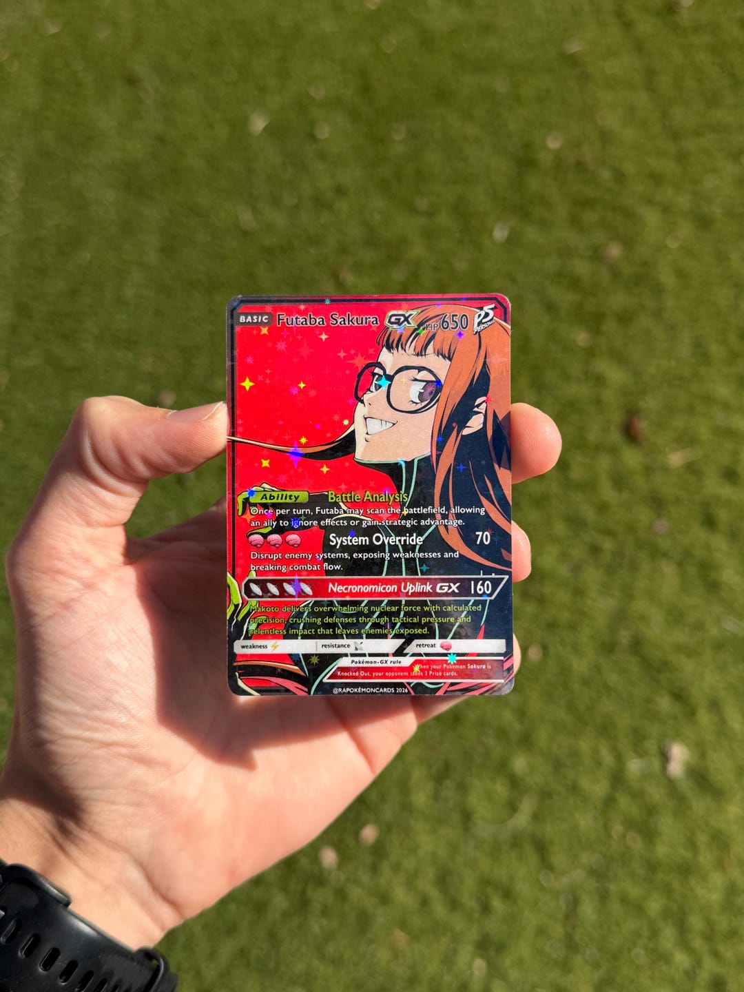 Custom Pokémon Style Card Futaba Sakura Persona 5 GX - Etsy