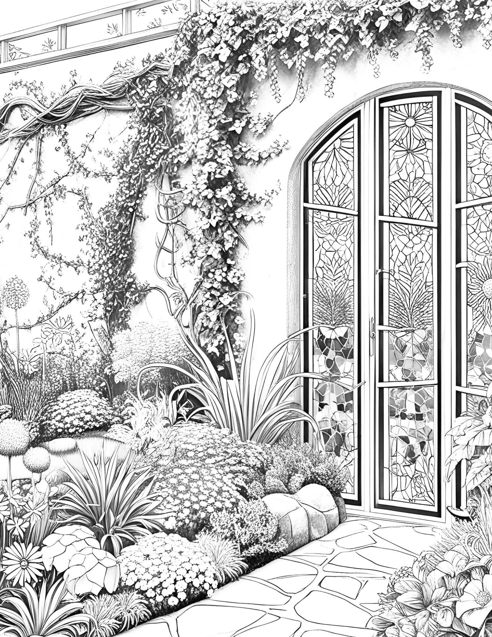 25 Nature Scenes Coloring Pages - Etsy