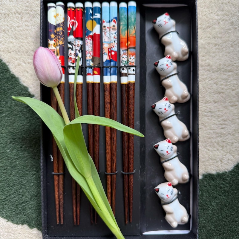 Animal Wood Chopsticks - Etsy UK