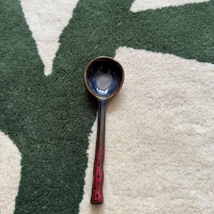 100% Real Photo Handmade Ceramic, Aesthetic Floral Spoon, Hand Painted ...