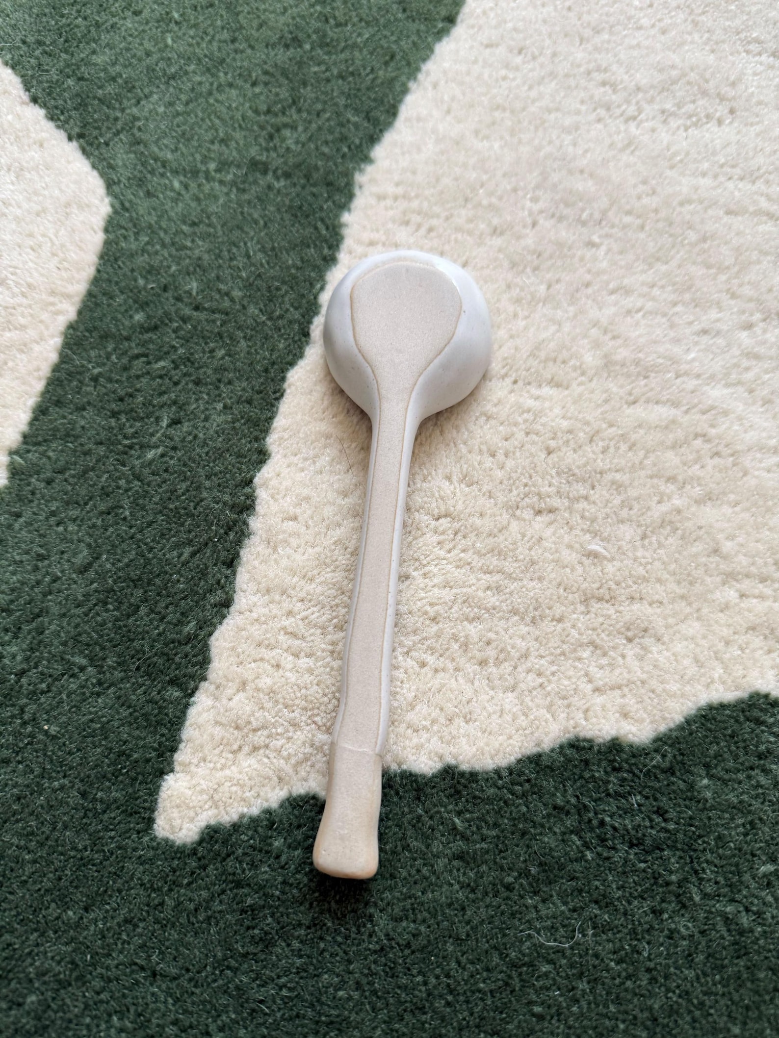 100% Real Photo Handmade Ceramic, Aesthetic Floral Spoon, Hand Painted ...