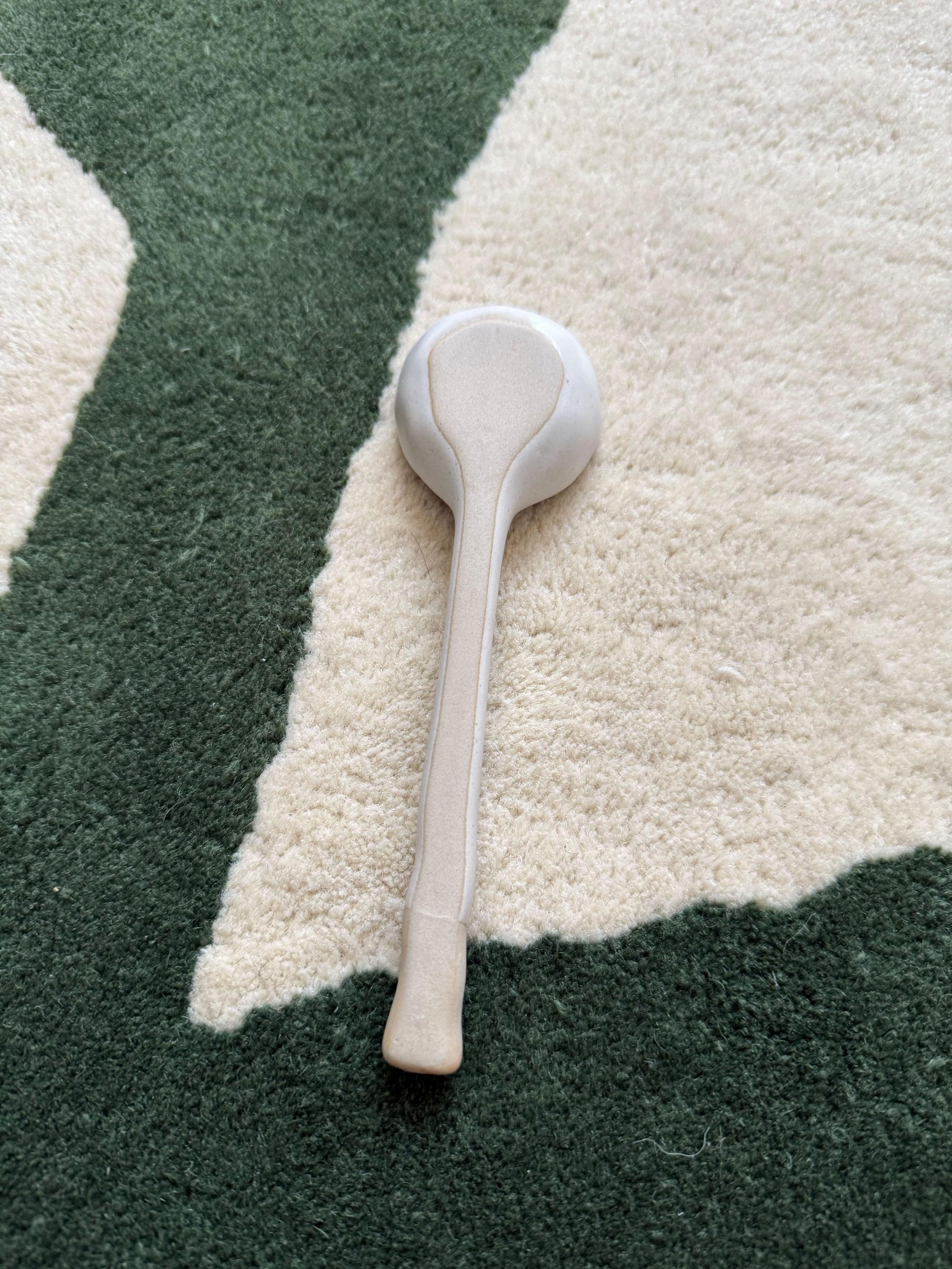 100% Real Photo Handmade Ceramic, Aesthetic Floral Spoon, Hand Painted ...