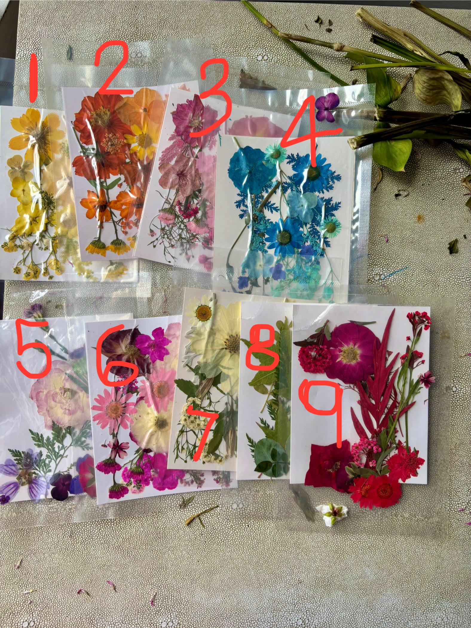 Custom Handwritten Letter With Dried Flowers: Romantic Valentines Gift ...