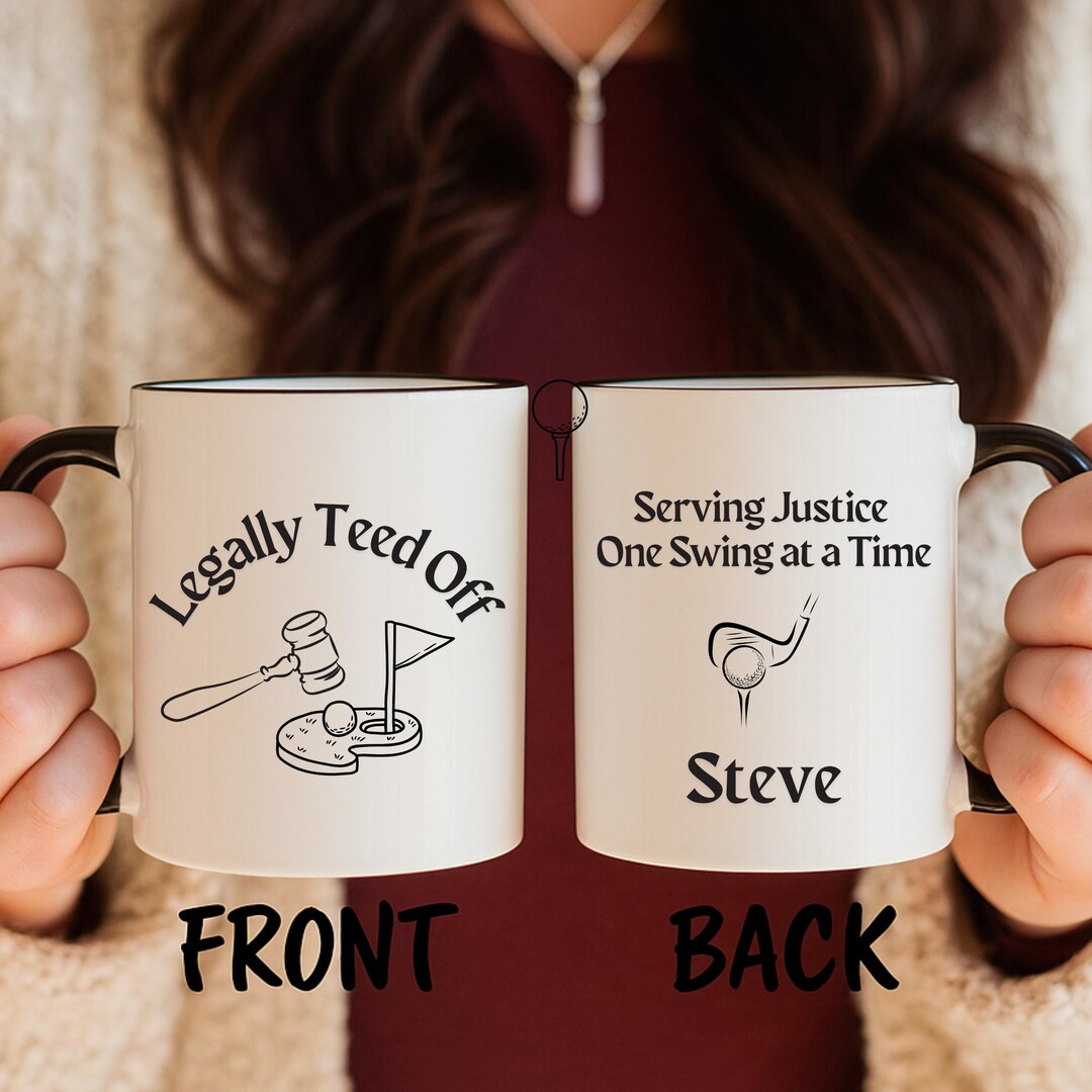 Legally Teed off Coffee Mug, Funny Lawyer Gift for Him, Graduation Gift ...