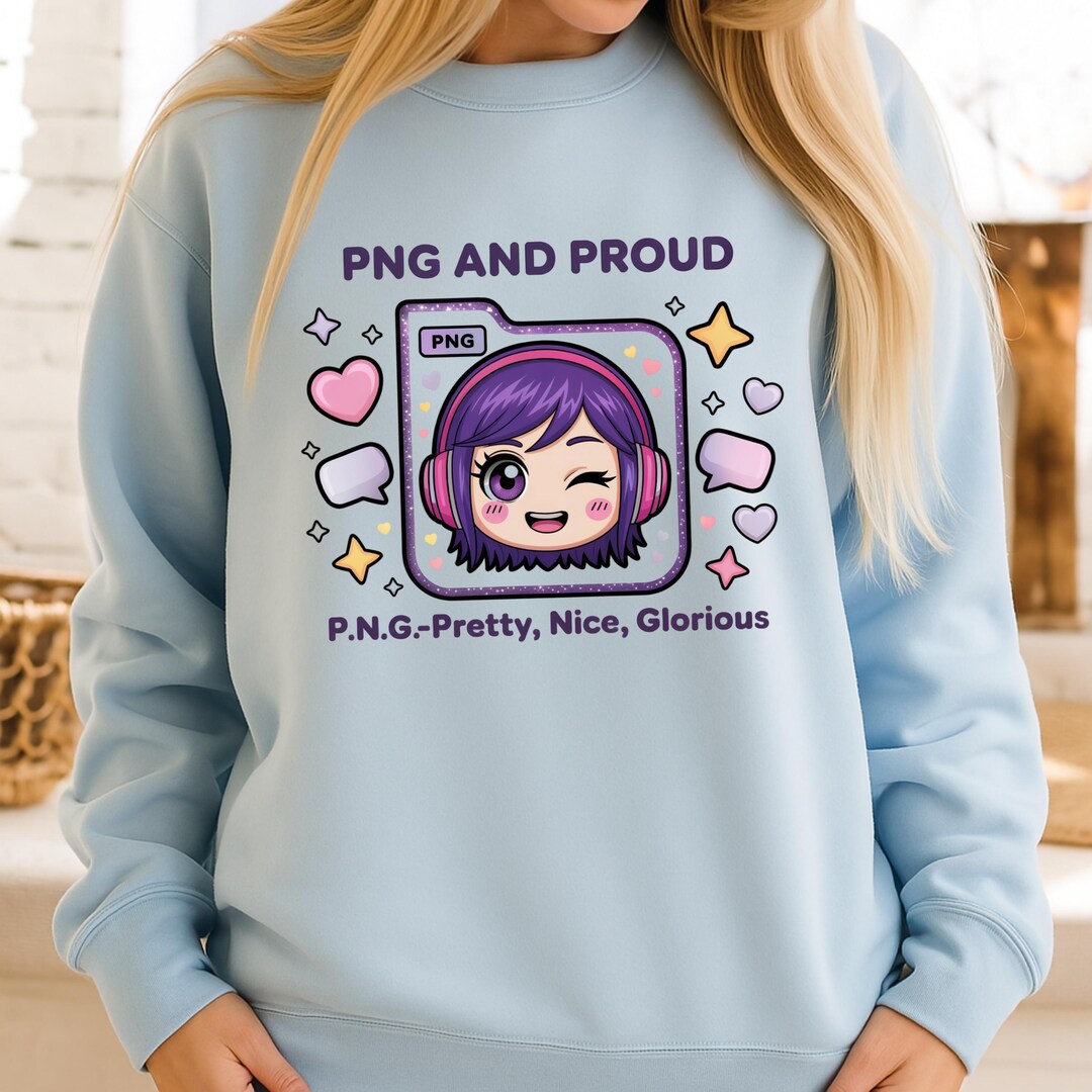 PNG and Proud Shirt, Pngtuber T-shirt, Pretty Nice Glorious Tee, Vtuber ...