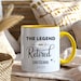 The Legend Has Retired Mug, Retirement Gift for Men, Funny Retired ...
