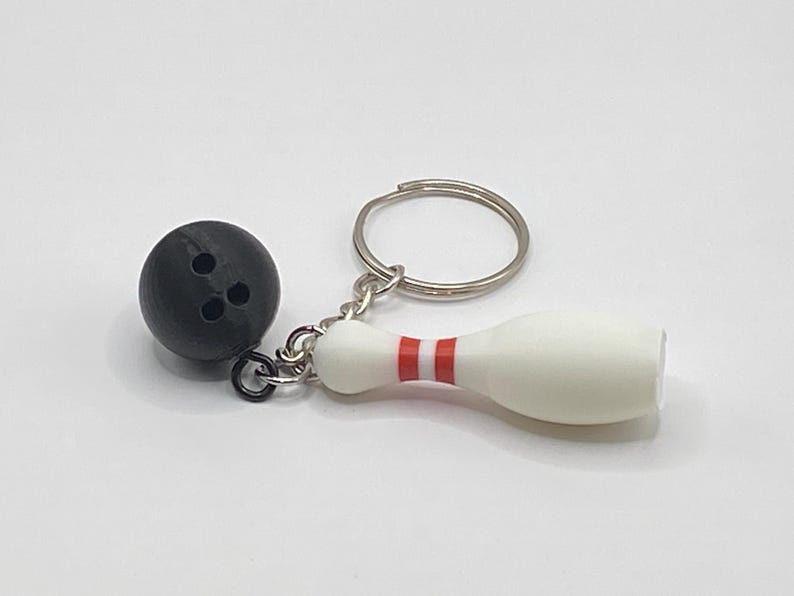 Bowling Ball and Pin 3D Printed Keychain. - Etsy