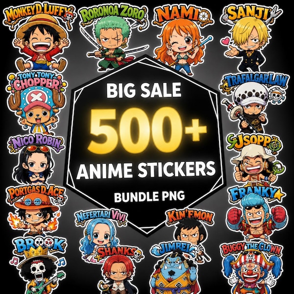 Anime Stickers Pack - Etsy