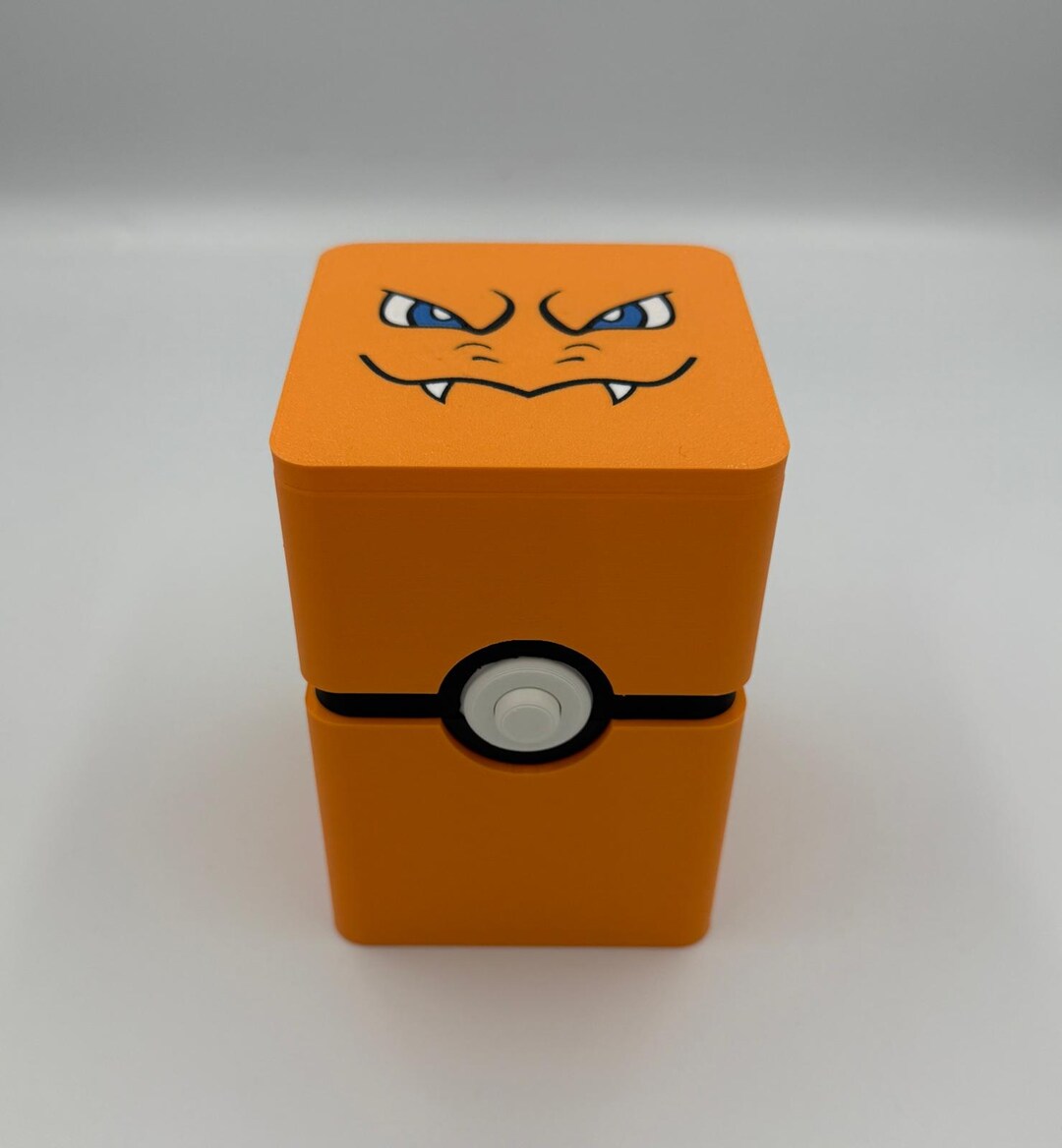 Charizard Top Loader Deck Box – Pokémon Card Holder | Fits Top Loader ...