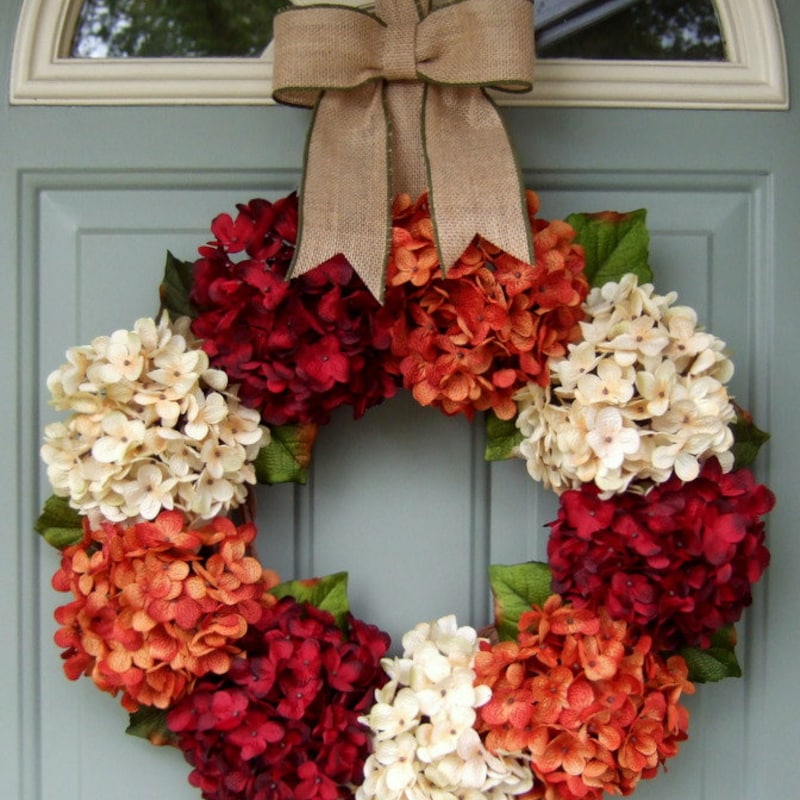 Hydrangea Wreaths - Etsy
