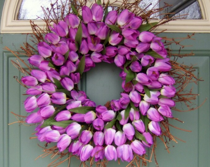 Spring Wreath - Etsy