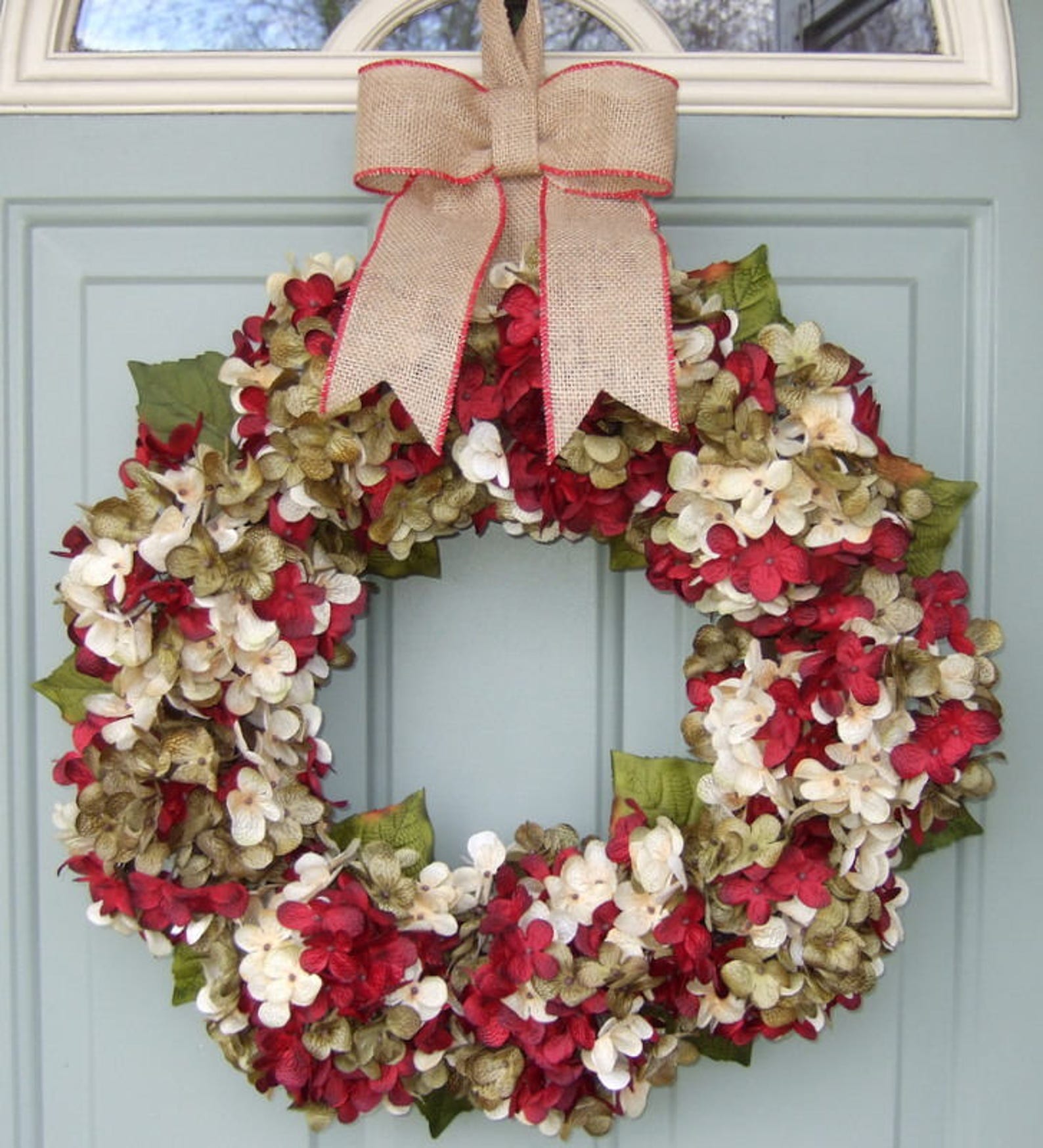 Christmas Wreath Wreath for Christmas Christmas Hydrangea - Etsy