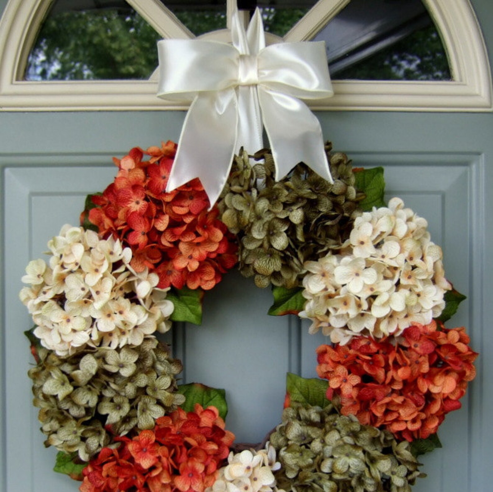 Fall Wreath Fall Hydrangea Wreath Fall Hydrangea Door - Etsy