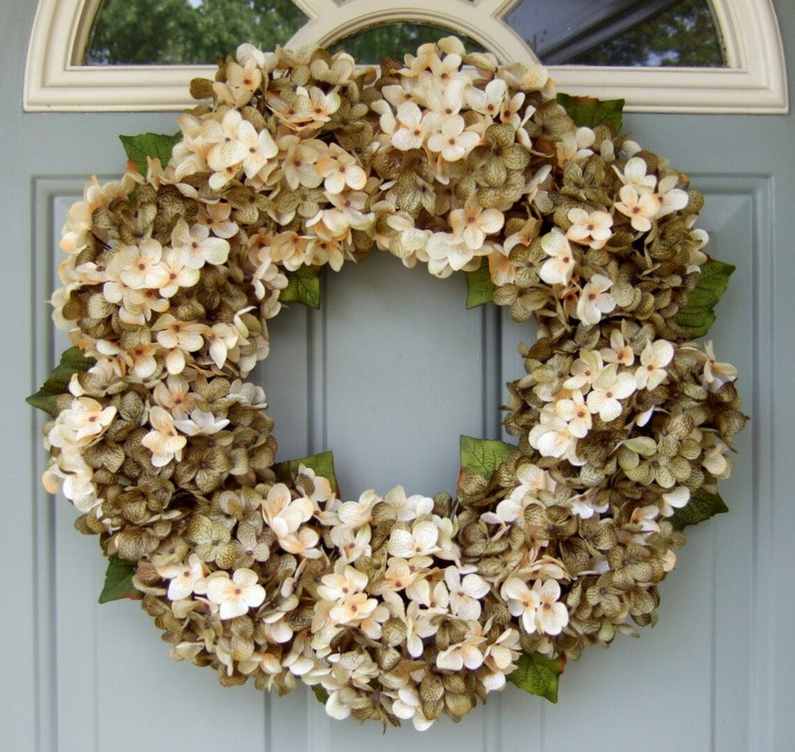 Hydrangea Spring Wreath for Front Door Summer Door Wreath - Etsy