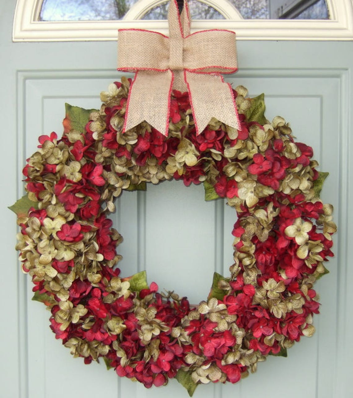 Christmas Hydrangea Wreath Wreath for Christmas Christmas - Etsy