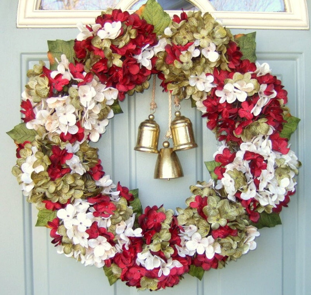 Christmas Wreath Christmas Bell Wreath Holiday Wreath Holiday Bell ...