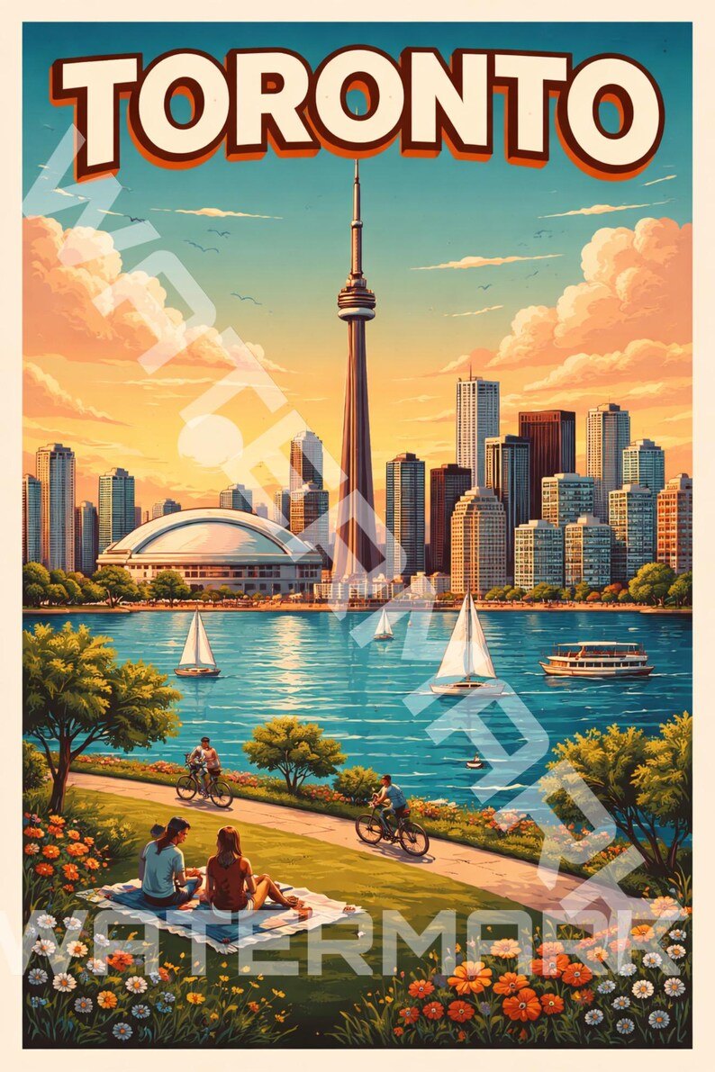Vintage Toronto Poster Design - Etsy