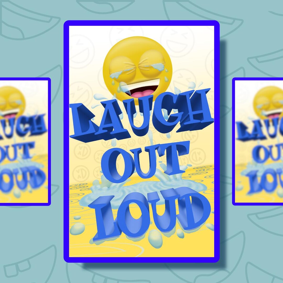Laugh Out Loud Emoji Sticker – Fun & Quirky Sticker for Every LOL ...