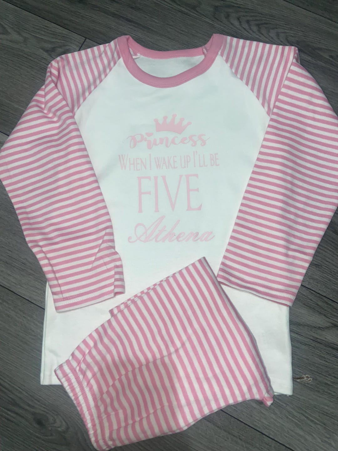 Personalised Birthday Pjs, When I Wake up I Will Be Pyjamas, Girl or ...