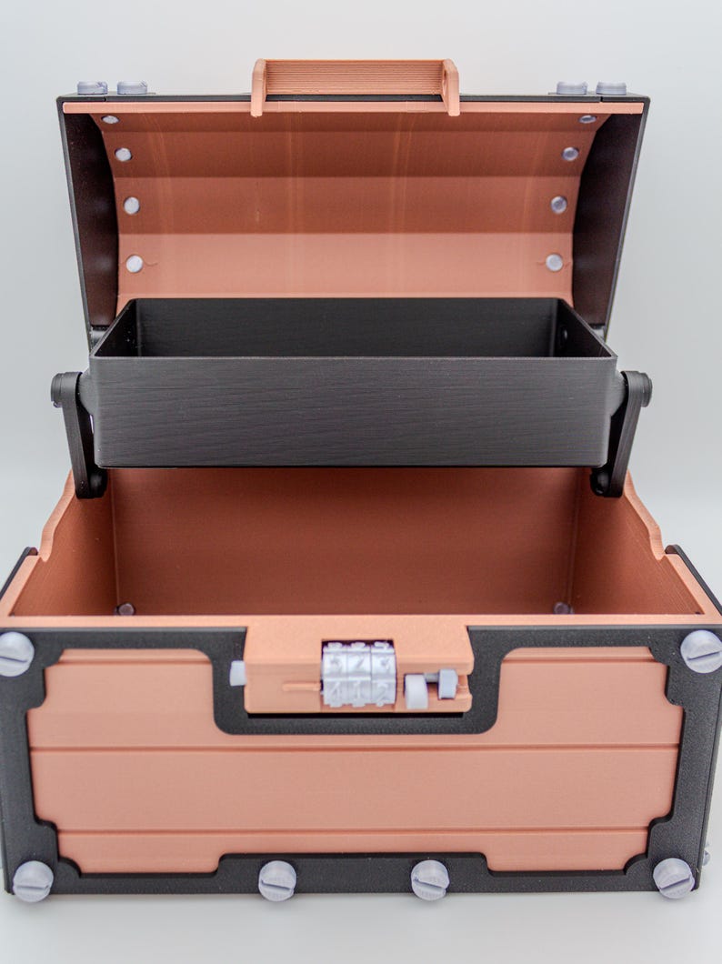 Treasure Chest With Combination Lock & Hidden Shelf - Etsy