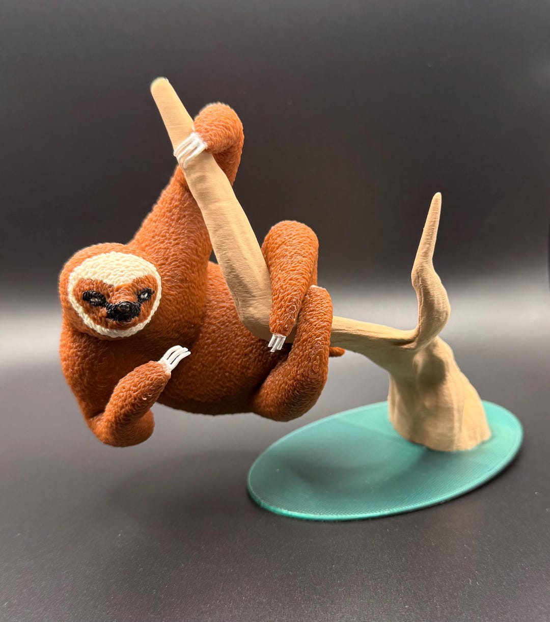 Sloth Desk Decor: Removable Tree, Fun Swinging Animal Figurine Toy - Etsy