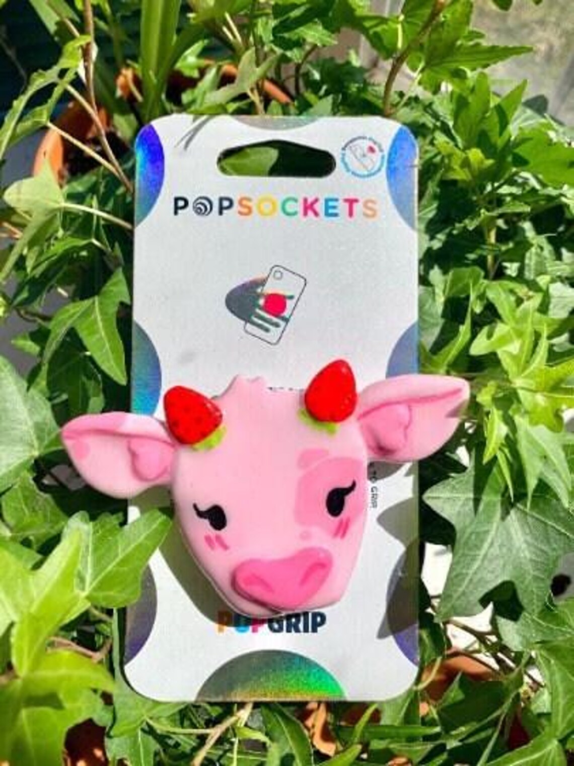 Strawberry Cow Popsocket - Etsy